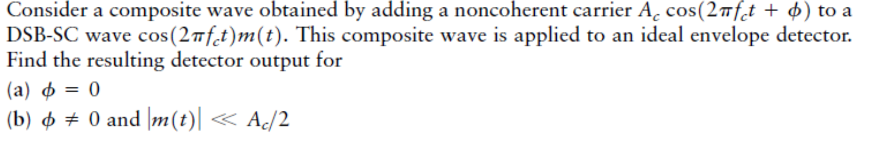 Solved Consider a composite wave obtained by adding a | Chegg.com