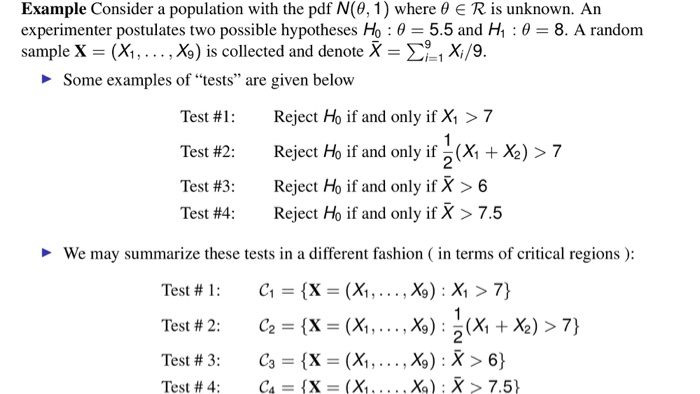 Solved Could anyone calculate type I and type II error for | Chegg.com