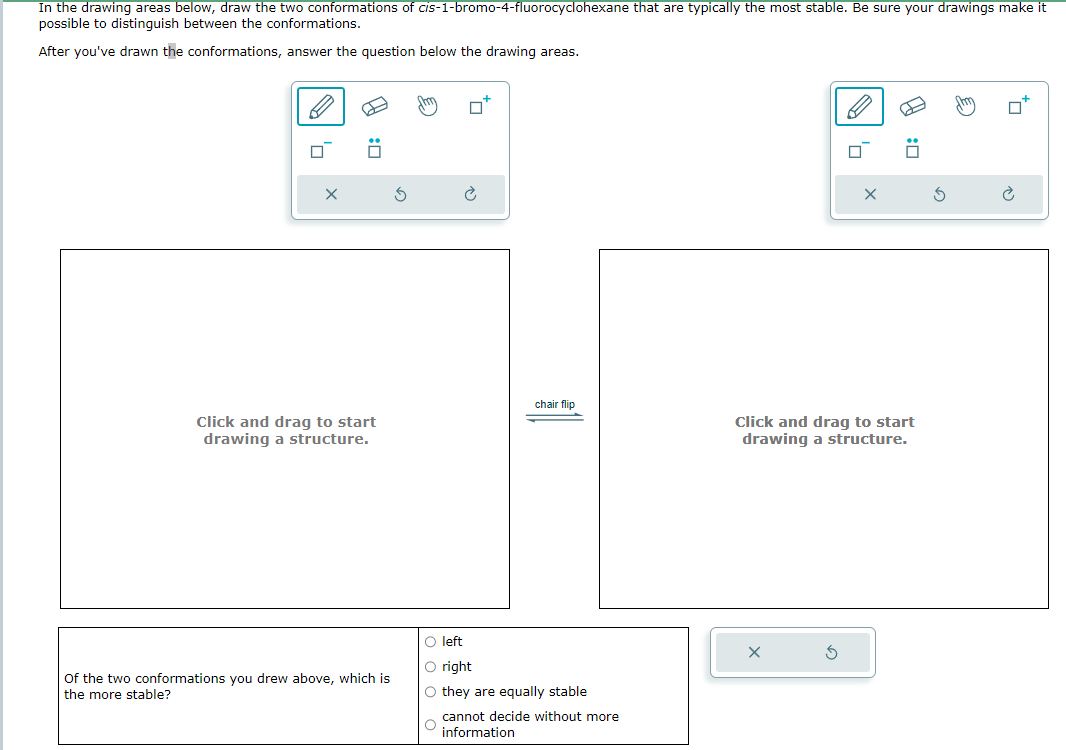 Solved In the drawing areas below, draw the two | Chegg.com