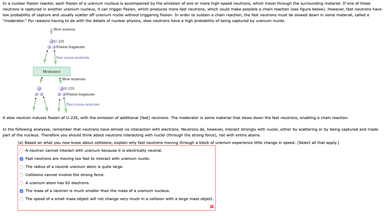 Solved In a nuclear fission reactor, each fission of a | Chegg.com