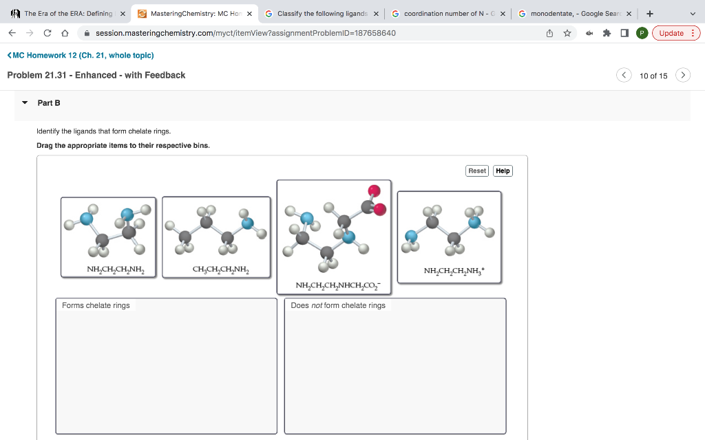 Solved The Era of the ERA: Defining X MasteringChemistry: MC | Chegg.com