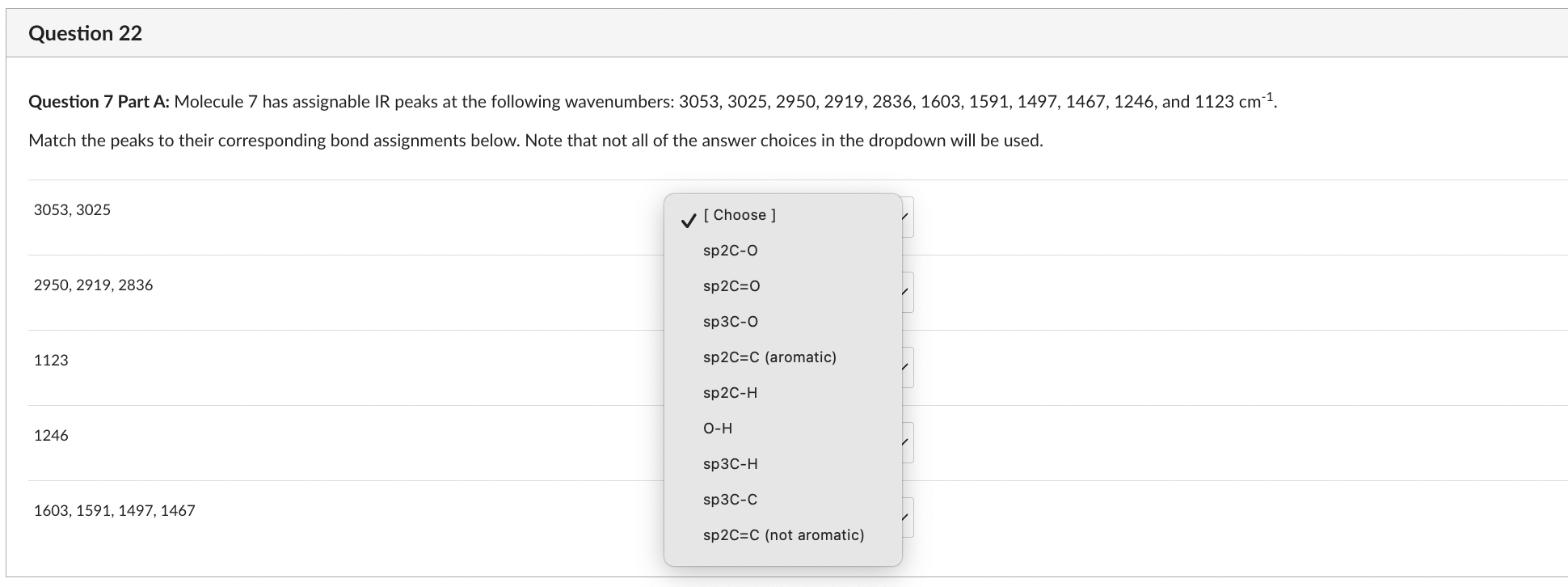 Solved by an EXPERT Question 22answer choices are in the drop down ...