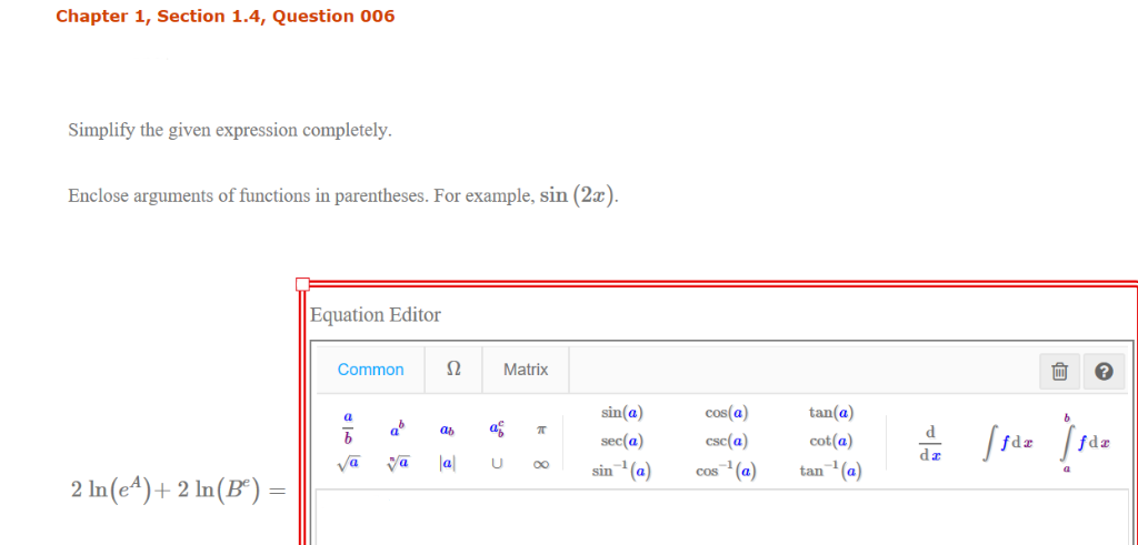 Solved Simplify the given expression completely. Enclose | Chegg.com