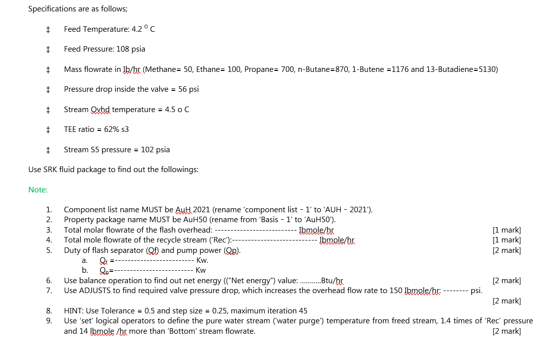 Q6: Consider the flash separation process of | Chegg.com