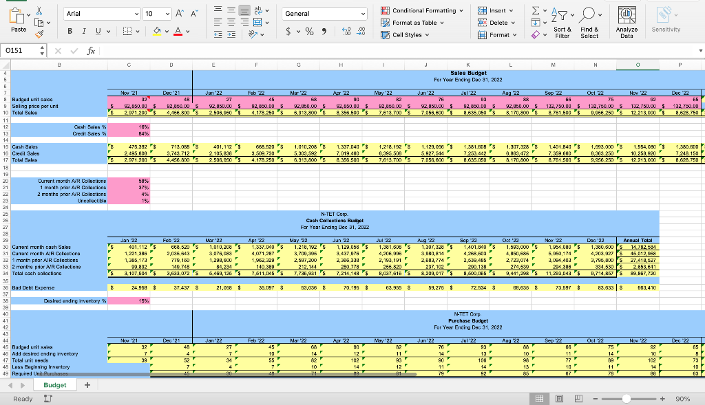 Solved INFORMATION FOR N-TET CORP. N-TET Corp. is a company | Chegg.com