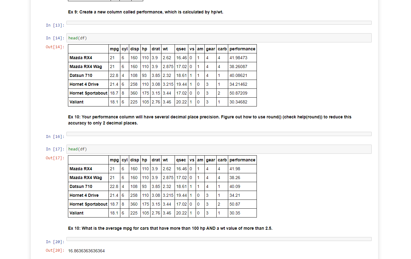Solved In [3]: Out [3]: Ex 1: Recreate the following | Chegg.com