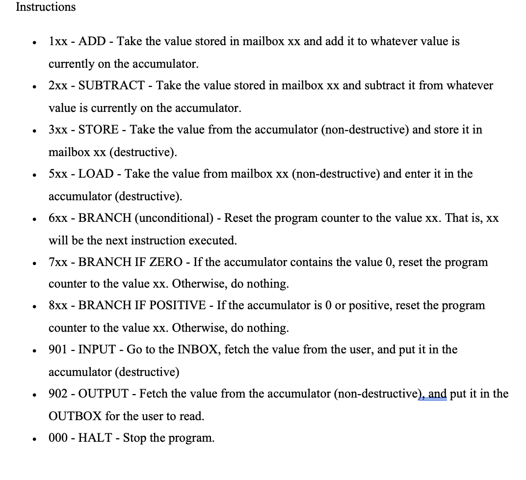 Solved Write an LMC program that will calculate and output | Chegg.com