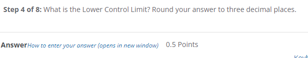 Step 3 of 8: What is the Upper Control Limit? Round | Chegg.com