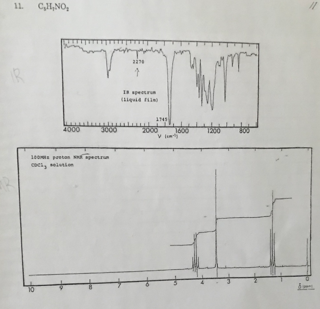 Solved Please help me to interpret the following IR and NMR | Chegg.com