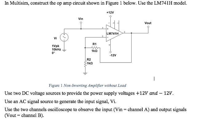 Solved Tasks1. ﻿Set the input signal Vi to 1Vpk @ 10kHz.2. | Chegg.com