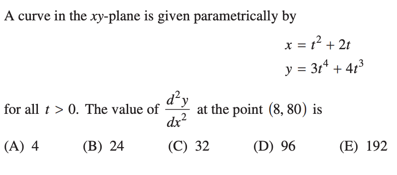 Solved A curve in the xy-plane is given parametrically by x | Chegg.com