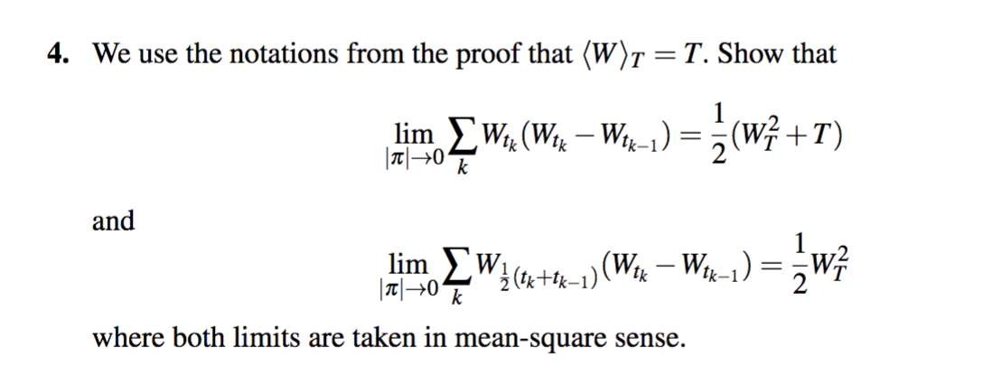 Solved 4. We use the notations from the proof that W T=T. | Chegg.com