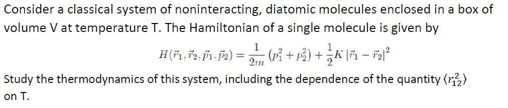 Solved Consider a classical system of noninteracting, | Chegg.com
