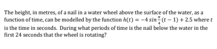 Solved Use pre-calc:The height, in metres, of a nail in a | Chegg.com