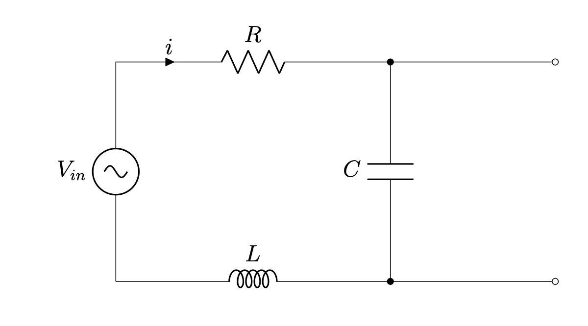 Solved The L-R-C series circuit shown below has an AC | Chegg.com
