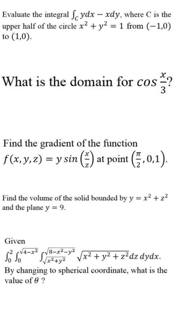 Solved Evaluate the integral Sc ydx – xdy, where C is the | Chegg.com