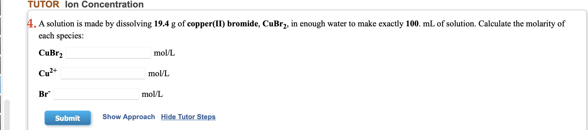 Solved TUTOR Limiting Reactants: Compare Reactant Moles 1. | Chegg.com
