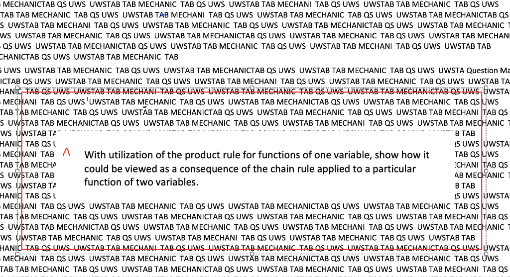 Solved MECHANICTAB QS UWS UWSTAB TAB MECHANIC TAB QS UWS | Chegg.com
