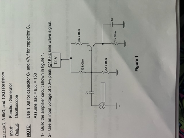 Solved Ω,2.2kΩ,3.6kΩ, and 10kΩ Resistors Input: Function | Chegg.com
