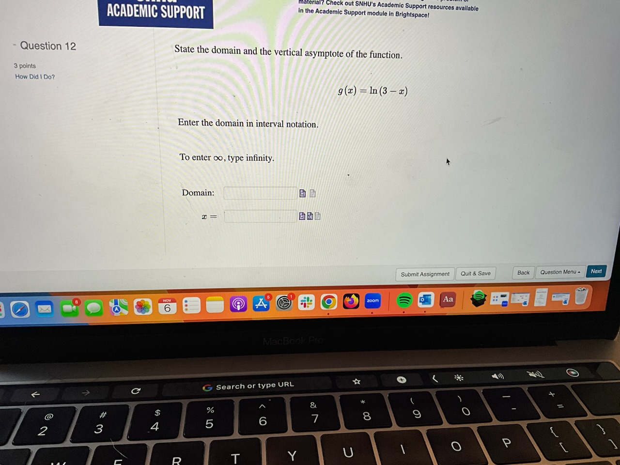 Solved material? Check out SNHU's Academic Support resources | Chegg.com