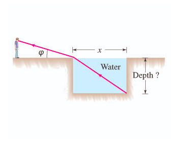 Solved We wish to determine the depth of a swimming pool | Chegg.com