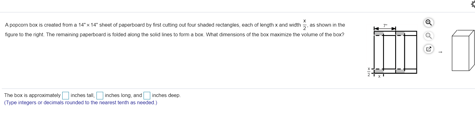 Solved A popcorn box is created from | Chegg.com