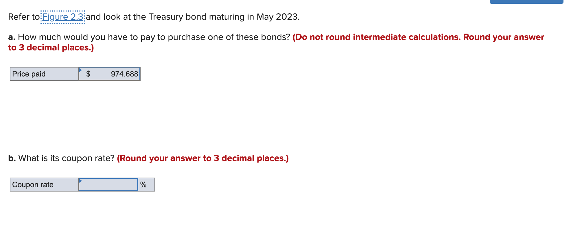 Solved Refer to and look at the Treasury bond maturing in | Chegg.com