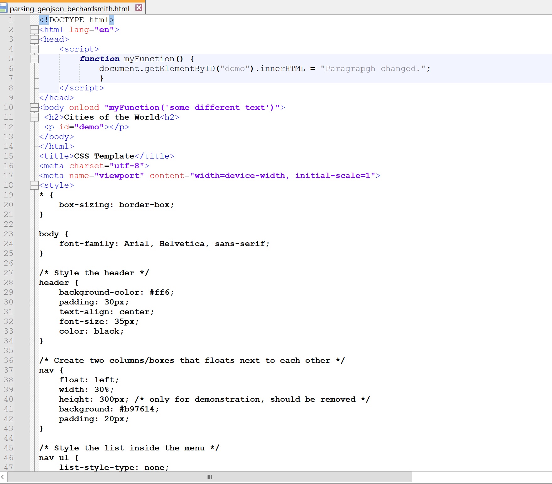 Solved Our assignment is as follows: Within the nav tag add | Chegg.com