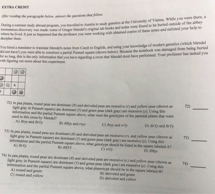 EXTRA CREDIT her reading the paragraphs below, answer | Chegg.com