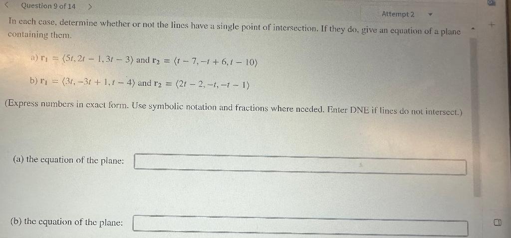 Solved Attempt 2 In each case, determine whether or not the | Chegg.com
