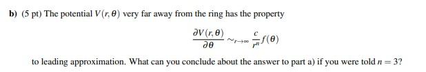 Solved 4. A circular ring in the xy plane (radius R, | Chegg.com