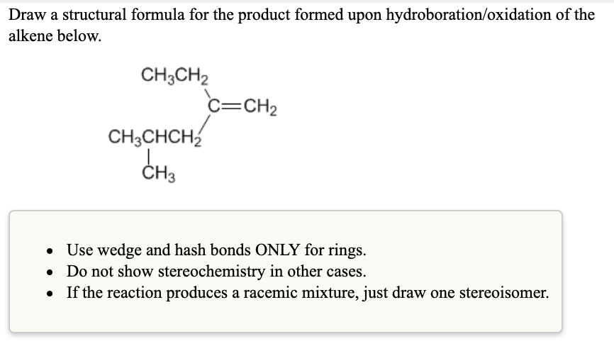 Solved Draw a structural formula for the product formed upon | Chegg.com