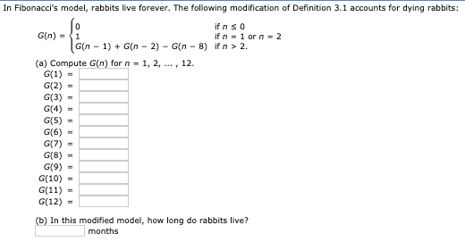 Solved In Fibonaccis Model Rabbits Live Forever The