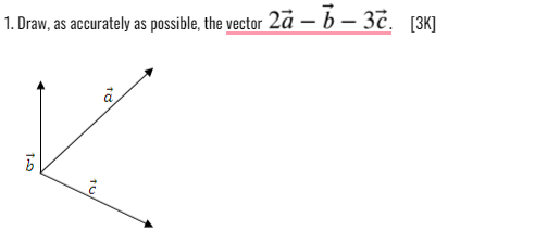 Solved 1. Draw, as accurately as possible, the vector 2ā – 7 | Chegg.com