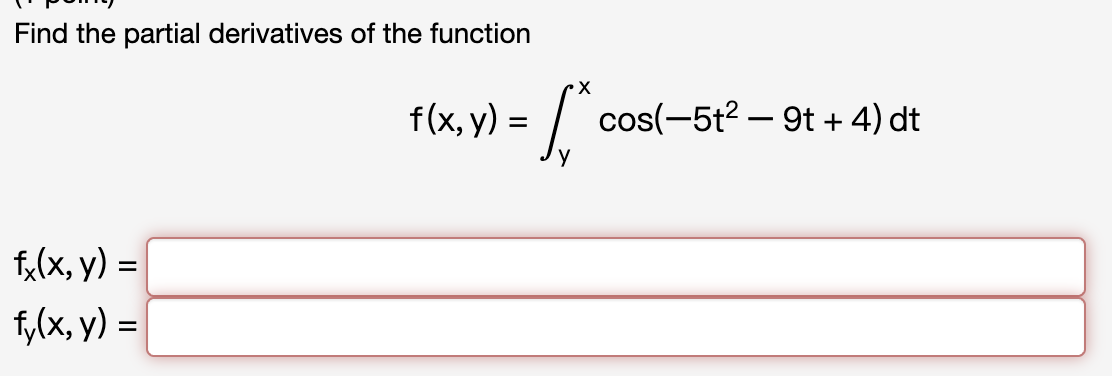 Find the partial derivatives of the function | Chegg.com