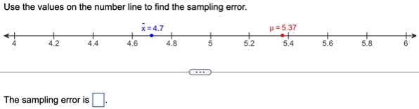 Solved Use the values on the number line to find the | Chegg.com