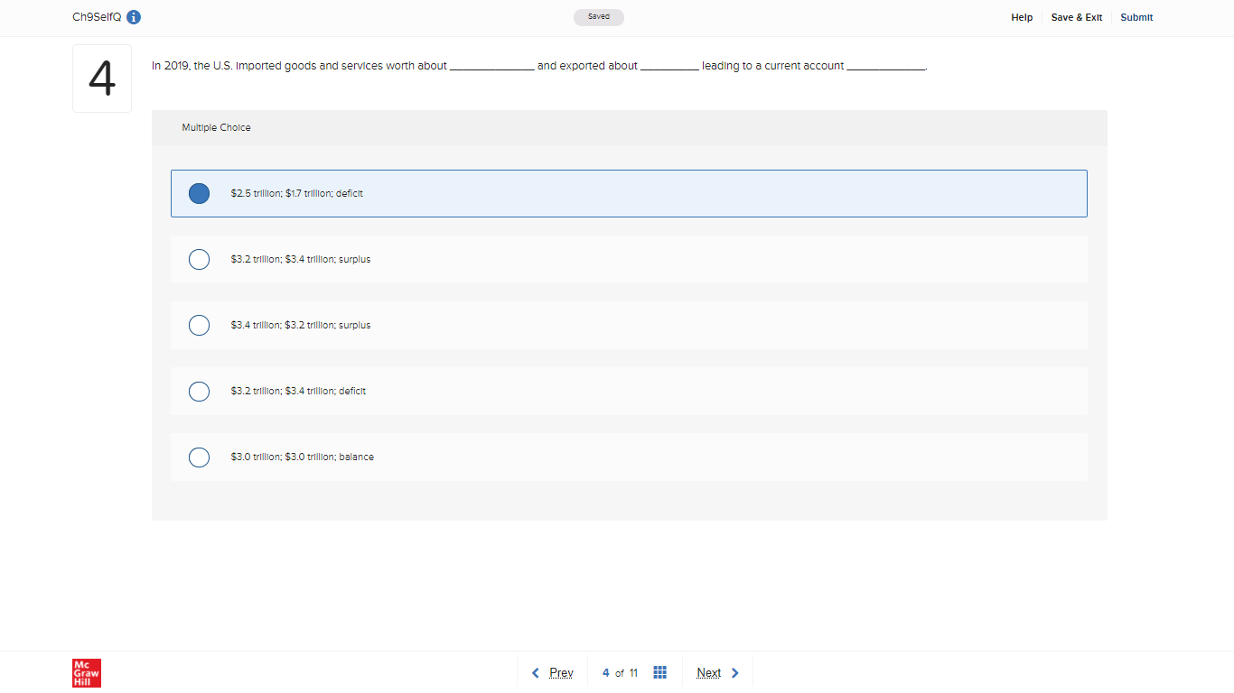 Solved Ch9SelfQ A Saved Help Save & Exit Submit In 2019, the | Chegg.com