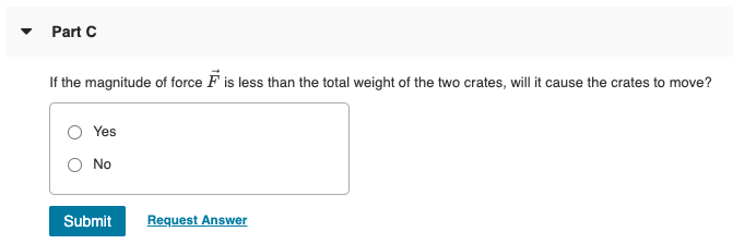 Solved Review | Constants Two crates, A and B, sit at rest | Chegg.com