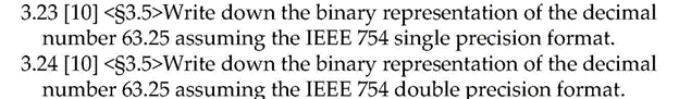 Solved 3.23[10] Write down the binary representation | Chegg.com