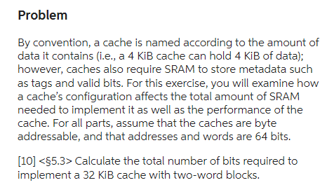 ProblemBy convention, a cache is named according to | Chegg.com