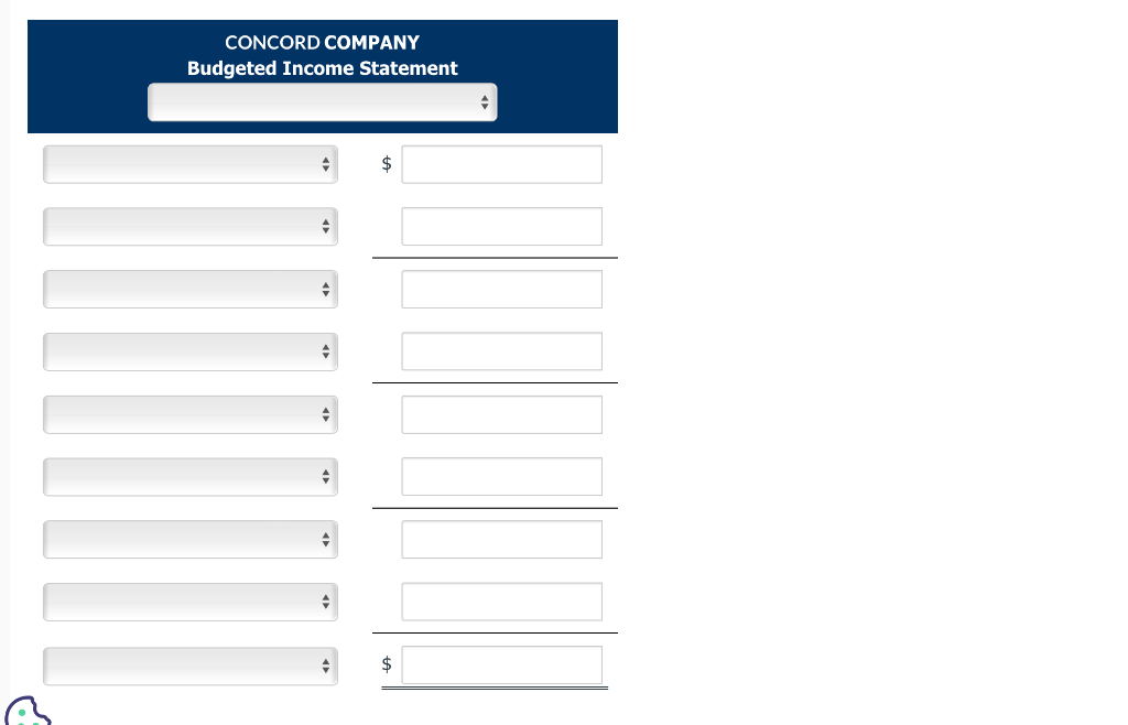 Solved Concord Company has completed all of its operating | Chegg.com