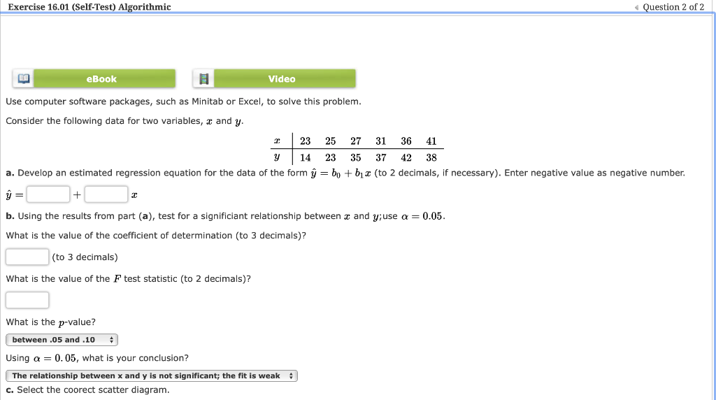 Solved Use computer software packages, such as Minitab or | Chegg.com