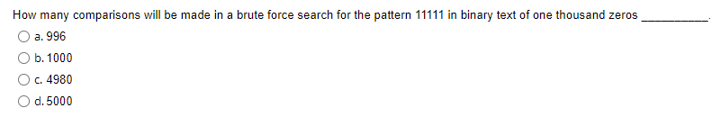 Solved How many comparisons will be made in a brute force | Chegg.com