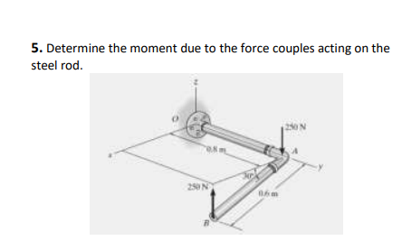 Solved 5. Determine the moment due to the force couples | Chegg.com