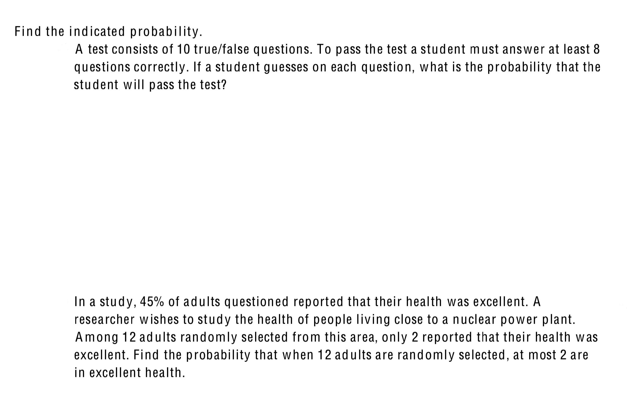 solved-find-the-indicated-probability-a-test-consists-of-10-chegg