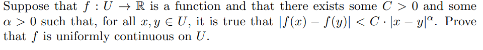 Solved Suppose that f:U→R is a function and that there | Chegg.com