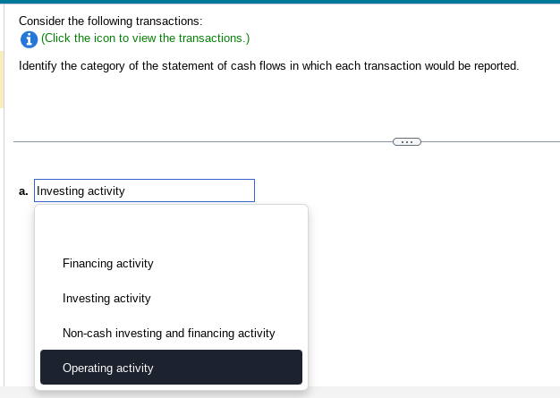Solved Consider the following transactions: (Click the icon | Chegg.com