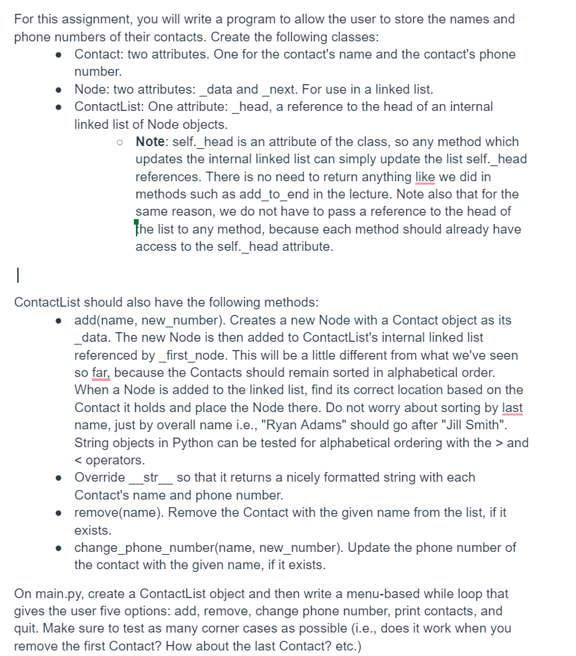Solved For this assignment, you will write a program to | Chegg.com