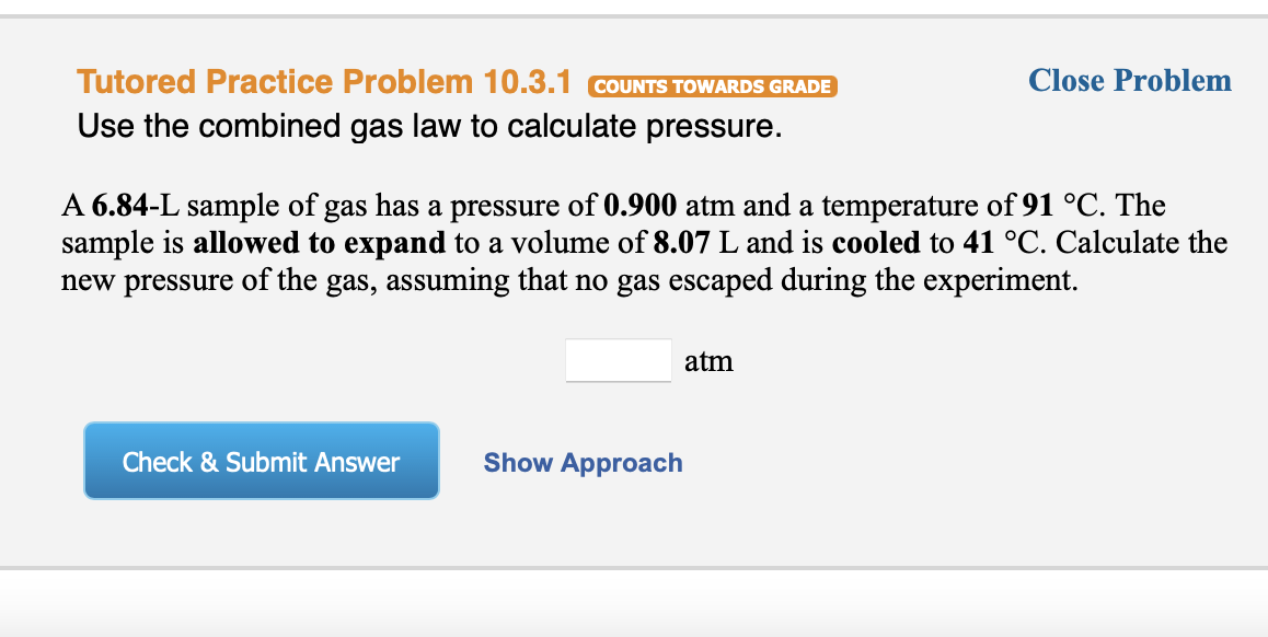 Solved Close Problem Tutored Practice Problem 10.3.1 COUNTS | Chegg.com
