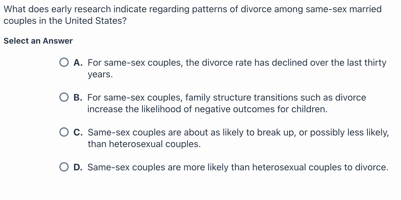 Solved What does early research indicate regarding patterns | Chegg.com